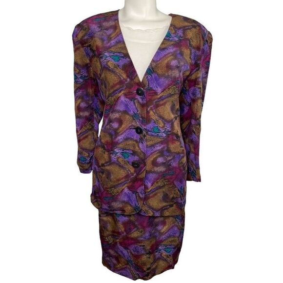 Michelle Stuart | Jackets & Coats | Vintage Michellestuart Colorful ...